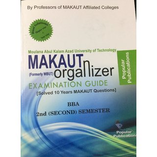 MAKAUT Organizer Examination Guide ( Solved 10 Years MAKAUT Questions ...