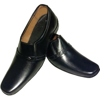 Buy TESLA Men'S Black Formal PURE Leather Shoes Online @ ₹799 from ...
