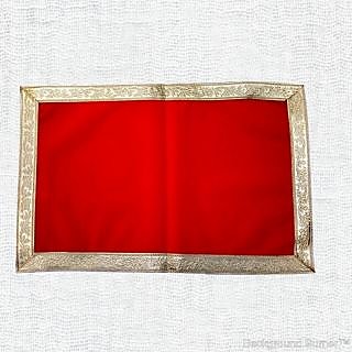 Buy Red Velvet aasan for pooja / velvet puja aasan / velvet pooja aasan ...