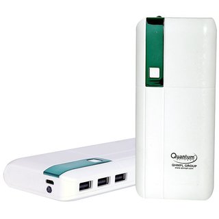 Buy 12500mAh QUANTUM HI-TECH Power Bank With 2 AMP(MAX)-3 USB OUTPUT ...