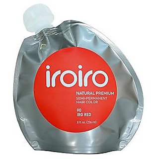 Buy IROIRO Premium Natural Semi-Permanent Hair Color 90 Iro Red (8oz ...