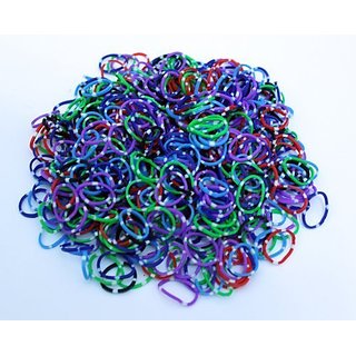 Buy Polka Dot Color Rainbow Rubber Loom Rainbow Bands 600 Pieces with ...