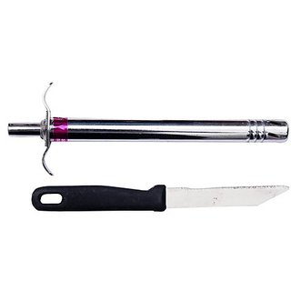 Gas Lighter + Knife Combo