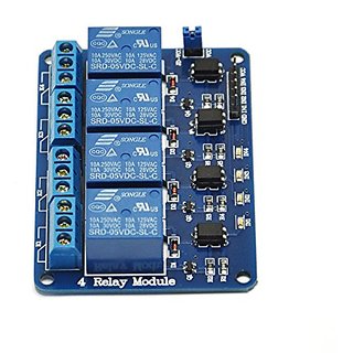 Buy Gikfun 5v 4 Channel Relay Module with Optocoupler for Arduino Raspberry Pi DSP AVR PIC ARM ...