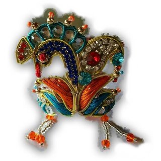 Buy Designer Mukut Attractive Bal Gopal Mukut Zari Work Online @ ₹290 ...