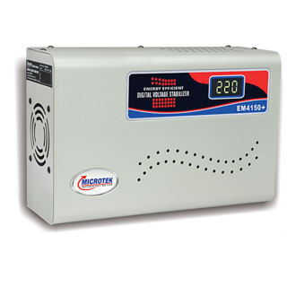 Microtek EM4150+ Voltage Stabilizer (150-280v) For 1.5 Ton AC , Stabilizers