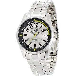 Buy Q&Q Quartz White Round Men Watch Q708J214Y Online @ ₹1165 from ...