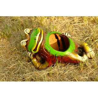 Terracotta Frog Planter