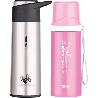 Buy Insulated Water Bottle Tharmas Glass (2 Flask) Online @ ₹1019 from ...