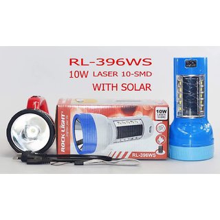 Buy Rock Light RL-396 10 Watt LASER Solar Charging and 10 SMD Emergency ...