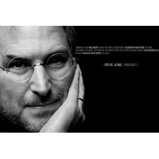 Buy Posterskart Steve Jobs Motivational Quote Poster (12 x 18 inch ...