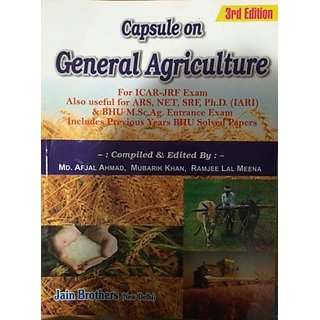 Buy Capsule on General Agriculture (FOR ICAR-JRF EXAMS, ARS, NET, SRF, Ph.D, BHU Msc. Ag ...