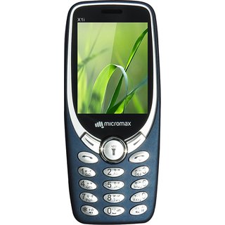 Buy Micromax X1i-2017 Feature Phone (Blue) Online @ ₹1250 from ShopClues