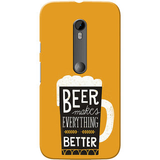 Buy Moto G3 Case, Moto G Turbo Case, Beer Makes Everything Better Slim ...