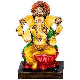 Buy Prabhu Arts Ganesh Idol - Small Ganapati Statue Polyresin ...