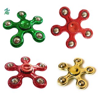 Buy Fam chrome metallic penta ball spinner ( Assorted Color) Online ...