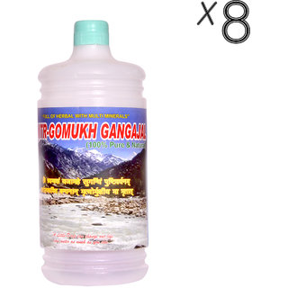 Buy Drishti Pavitr Gomukh Ganga Jal - 1-Liter Bottle (Set of 8) (Gangajal-1lt-8) Online @ ₹1349 ...