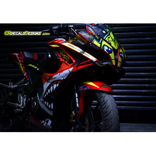 Buy CR Decals PULSAR RS 200 Full Body Wrap Custom Decals VR46 SHARK ...