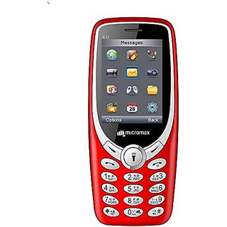 Buy Micromax X1i-2017 Dual Mobile Phone Red Online @ ₹1245 from ShopClues