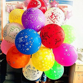Buy Multi color Multi print Party balloons Large size XL high Quality ...