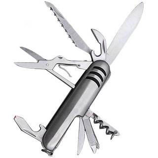 Buy G.I Multi-Purpose Kit 11 Function Multi Utility Knife(Silver) by ...