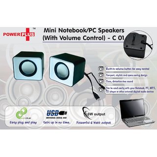 Power Plus mini Notebook / PC Speaker(With Volume Control) at Best ...