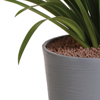 Buy Sereno Bello Plastic Flower Pot Round Planter (13 x 20) in Grey ...