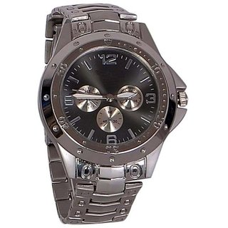 Rosra Round Dial Silver Metal Strap Mens Quartz Watch
