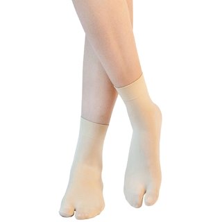 Buy COTONLAB 5 pair pack of skin colour Sun protection ladies socks ...