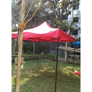 Buy Gazebo Tent - Red Color - 3 by 3 meter Online @ ₹6399 from ShopClues