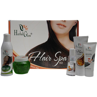Herbal Glow Hair Spa Kit (Set of 5)