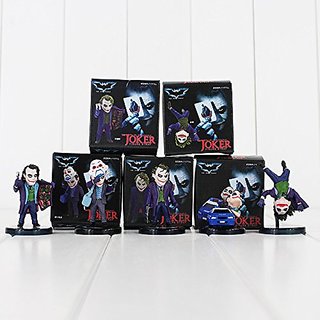 Buy Joker-Heath Ledger Mini Action Figure Toys 5pc/set Joker Collection ...
