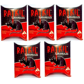 Buy Ratkil Granules, Ratkiller,Mouse control Rodent (50gm x 5 pcs ...