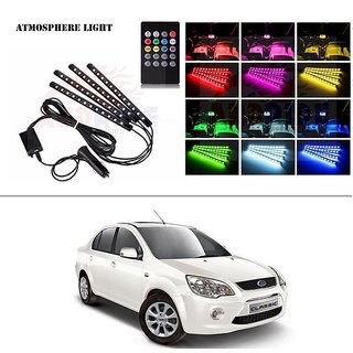 Buy AutoStark 4 In1 Atmosphere Music Control 12 Led Foot Strip Light ...