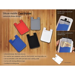Buy Silicon Mobile Card Holder (assorted color) 1 piece only Online ...