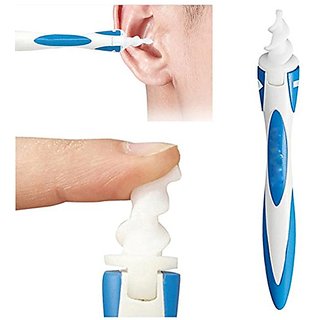 Buy Smart Swab Removal Tool Soft Spiral Cleaner (New Ear Wax Vac ...