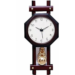 Buy Rk smArty Plaza Hexa Pendulum Wall Clock,Brown Online @ ₹441 from ...