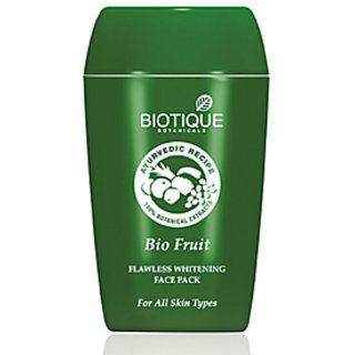 Biotique Bio Fruit Flawless Whitening Face Pack For All Skin Types, 75G.