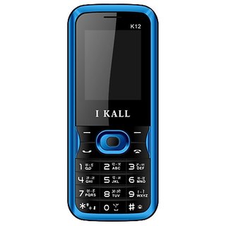 Buy IKall K12 (Dual Sim, 1.8 Inch Display, 1000 Mah Battery, Black-Blue) (No Earphones) Online ...