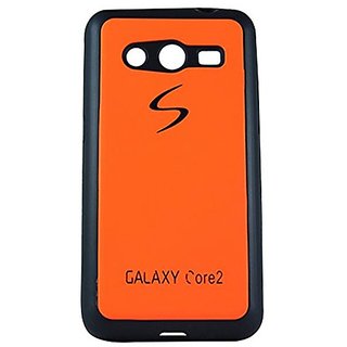 KMS Back Cover Case For Samsung Galaxy Core 2 G355H - Orange And Black ...