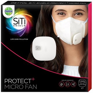 Buy Dettol SiTi Shield Protect Plus Micro Fan for N95 Anti Pollution ...