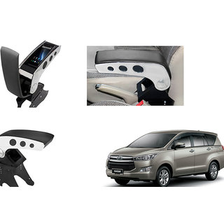 Buy Autonity Dual Tone Car Armrest Console Black & Chrome For Toyota ...