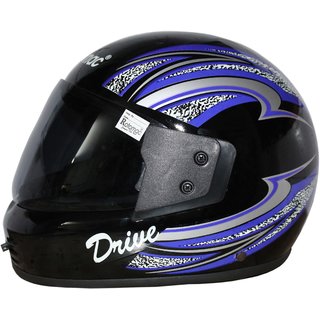 Buy Full Face ISI Mark Solid Plastic Helmet With Visor Online @ ₹499 ...