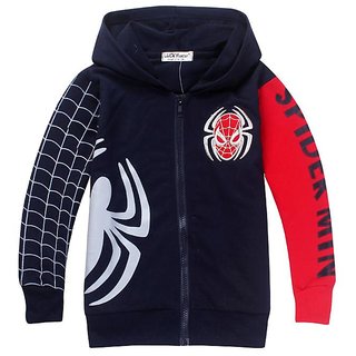 Spiderman Hoodie Jacket - Black & Red!! Prices in India- Shopclues ...