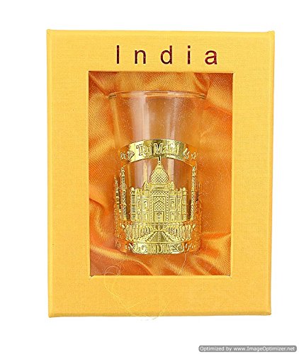Buy Skywalk Souvenir Taj Mahal India Shot Glass (Gold) Online @ ₹399 ...