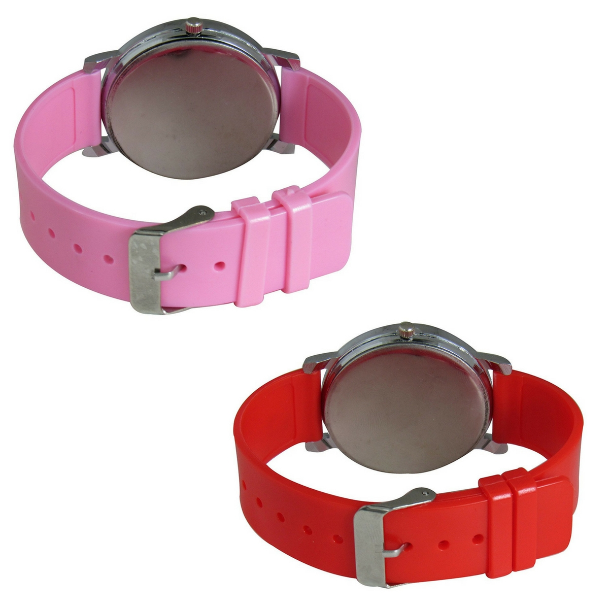 Buy Octus Peacock Red And Pink Colour Round Dial Analog Watches Combo ...