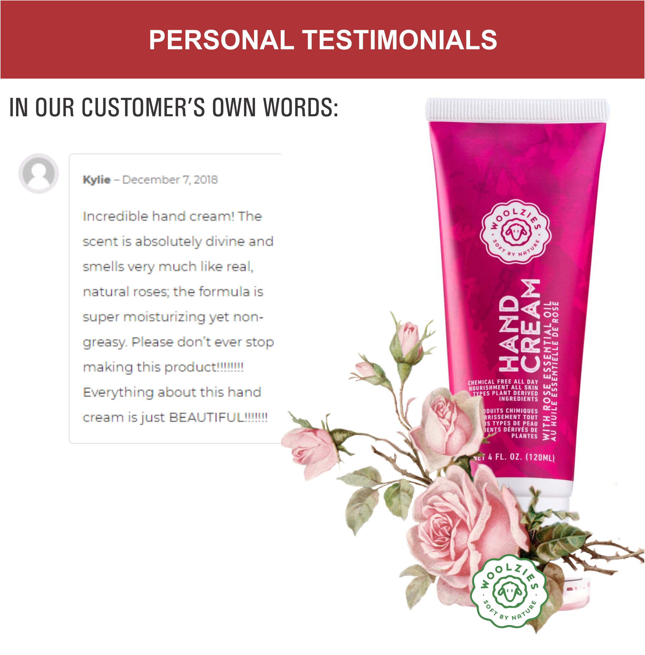 Buy Woolzies 100 Natural Nourishing Hand Cream With Rose Essential Oil ...