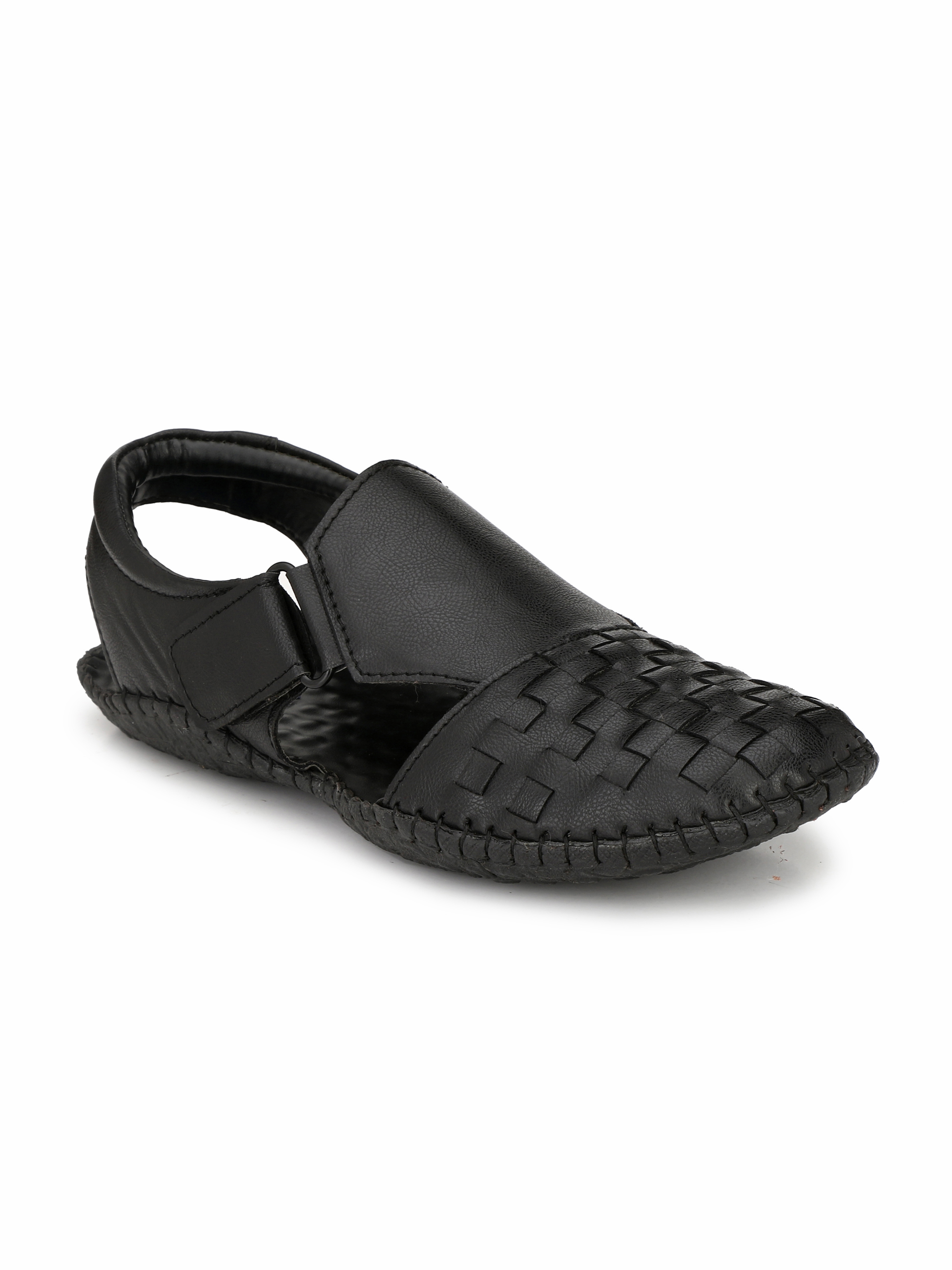 Buy El Paso Men's Black Man Made Leather Comfortable and Flexible ...