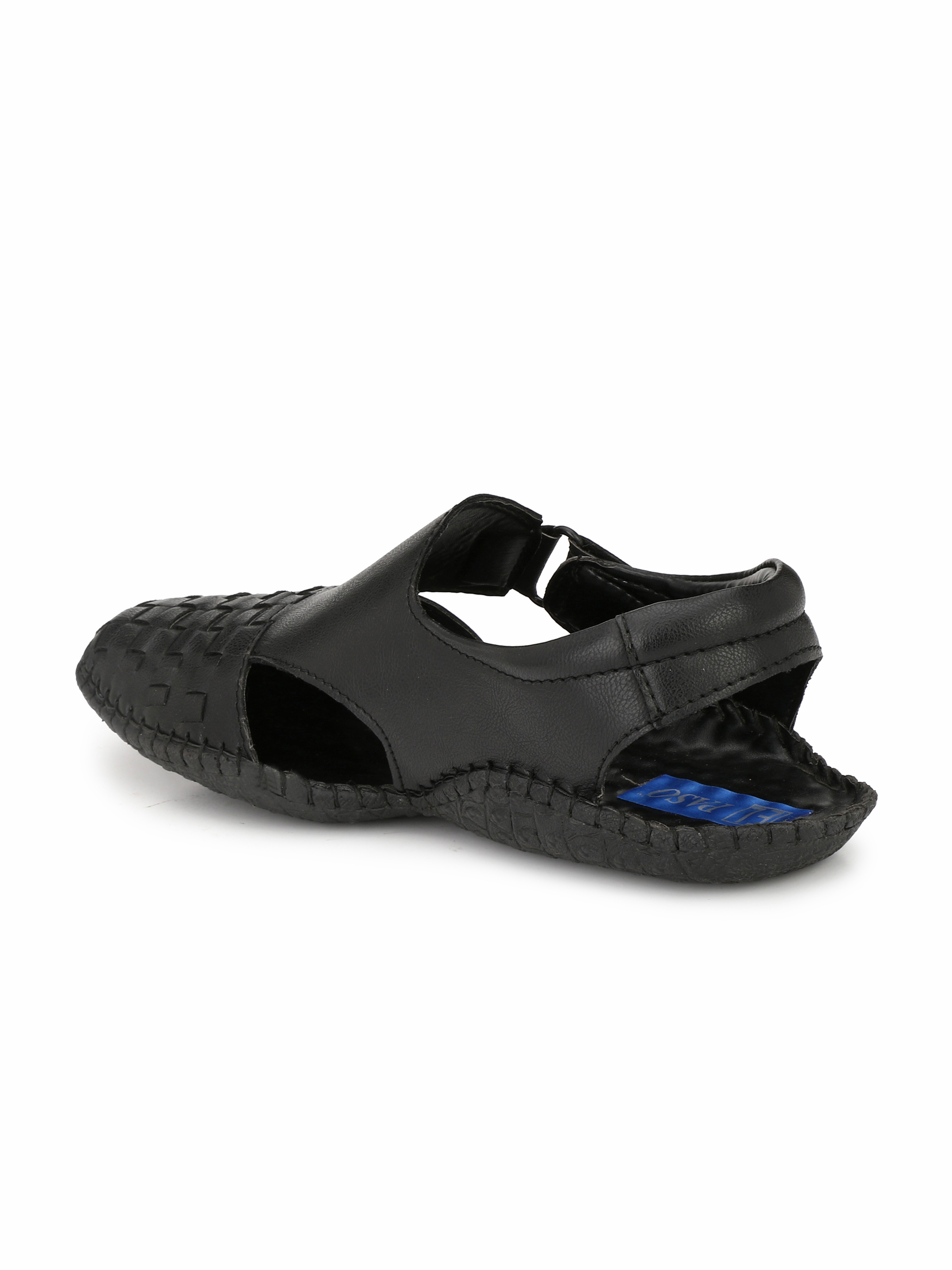 Buy El Paso Men's Black Man Made Leather Comfortable and Flexible ...
