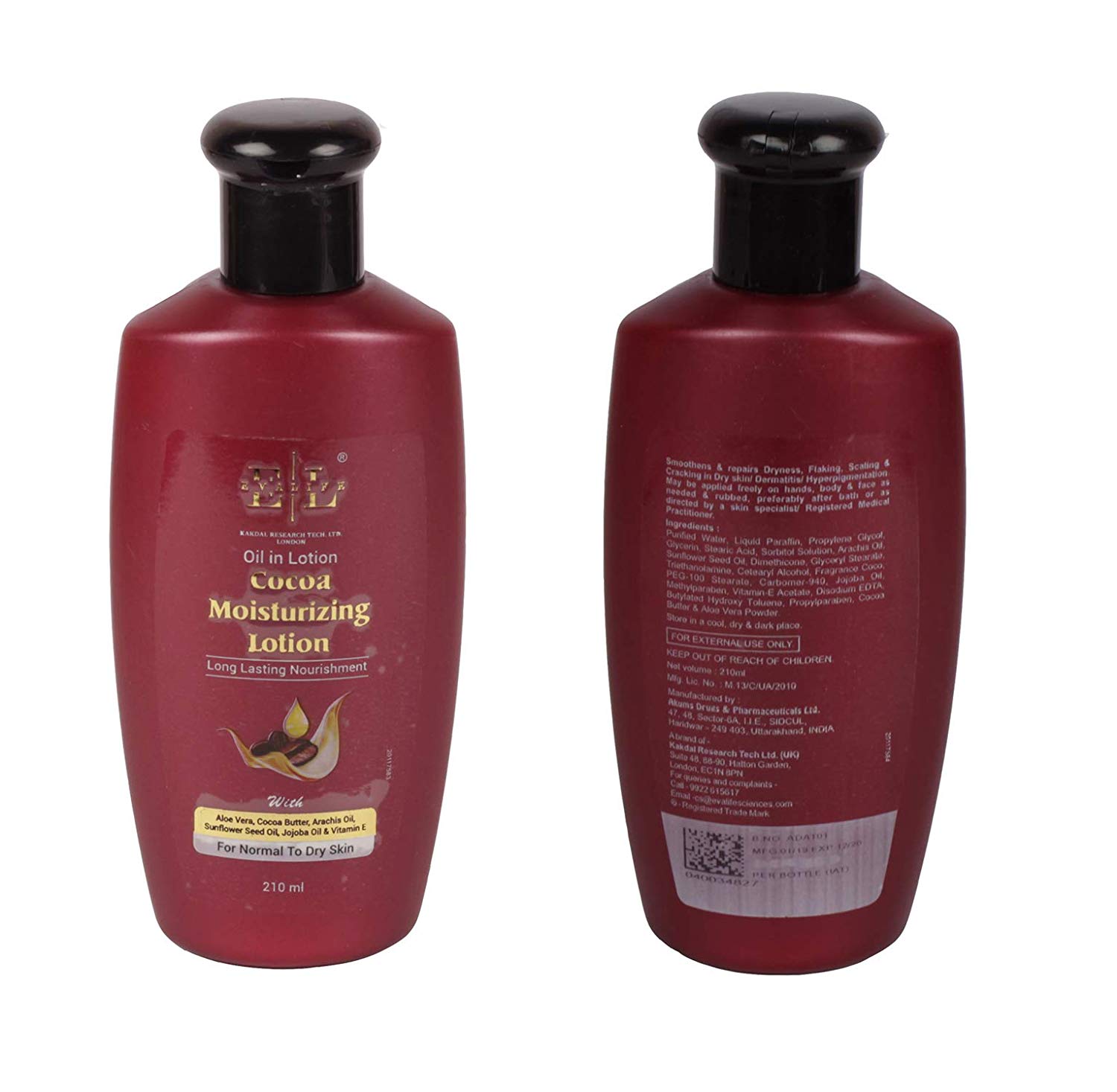 Buy Evalife Coco Moisturizers Lotion For Normal To Dry Skin-210ml ...